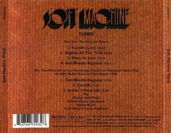 Soft Machine – Third(2cd,bonus disk Live1970) – Menart