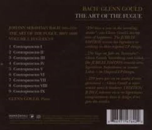 Glen Gould-Bach The Art of fugue Vol 1(cd,2007) – Menart