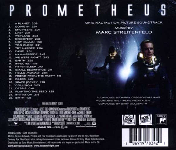 Marc Streitenfeld – Prometheus (Original Motion Picture Soundtrack/cd ...