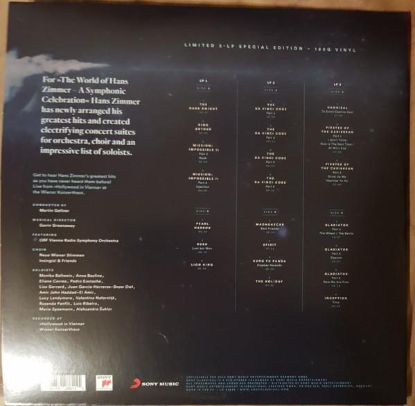 Hans Zimmer – The World Of Hans Zimmer (A Symphonic Celebration)/3LP ...