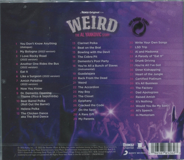Weird Al Yankovic – Weird: The Al Yankovic Story (Original Soundtrack ...
