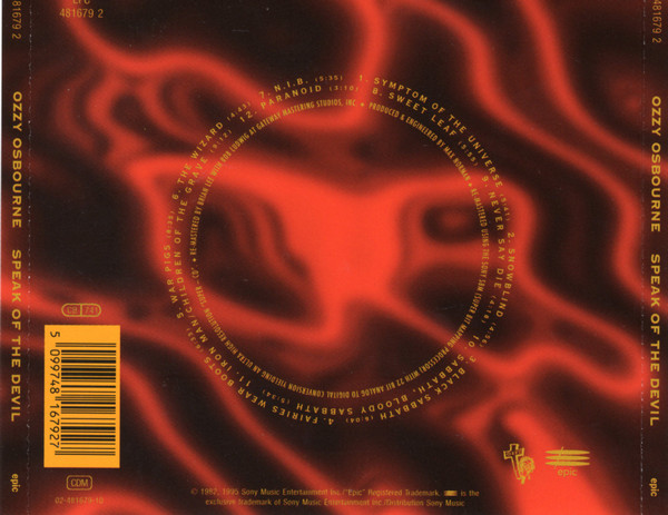 Ozzy Osbourne – Speak Of The Devil/cd box/ – Menart