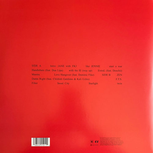 Jennie- Ruby(LP,translucent ruby red,2025) – Menart